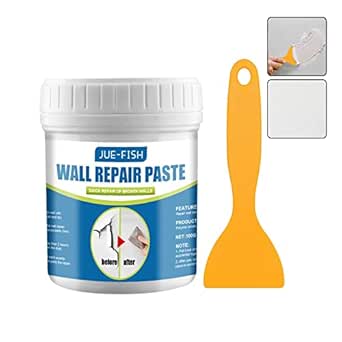 Wall Repair Paste, 100g Drywall Patch Repair Kit with Scraper, White ...