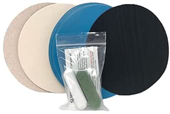 Super Strop 6 in Leather Honing Polishing Discs with White and Green ...