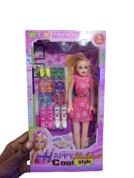 Beautiful Moveable Arms & Legs Doll Toy for Girls with Dress and ...