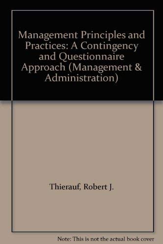 Amazon | Management Principles and Practices: A Contingency and ...