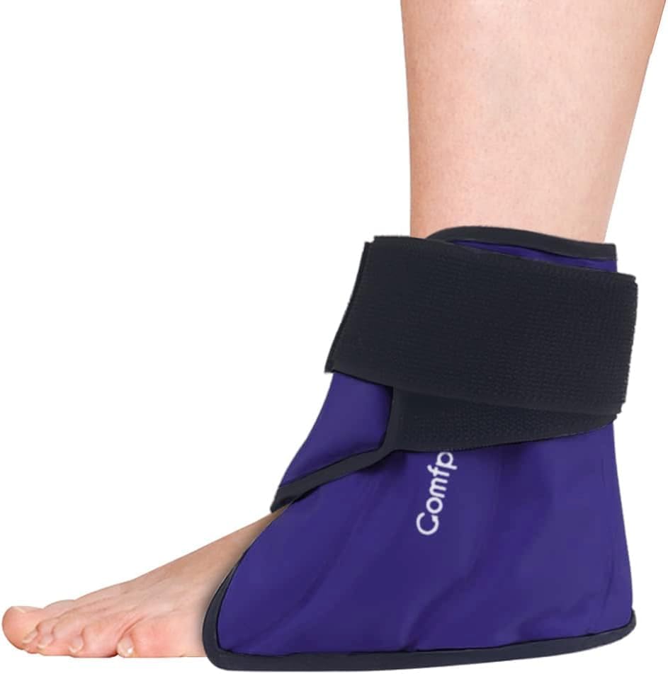 Amazon.com: Comfpack Ankle Ice Pack Wrap Heel Ice Pack for Pain Relief ...