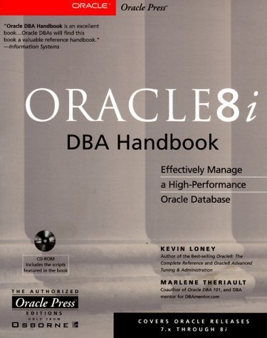 Oracle 8I Dba Handbook: 9780072121889: Computer Science Books @ Amazon.com
