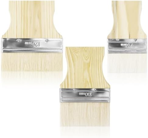 Amazon.com: Wood Paint Brush, 20Pcs 3/5 Inch Flat Paint Brushes ...