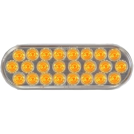 Amazon.com: Maxxima M63201YCL 24 LED Amber Clear Lens 6" Oval LED ...