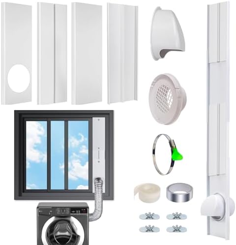 Amazon.com: Estoder Dryer Window Vent Kit for 4 Inch Ducting, Window ...