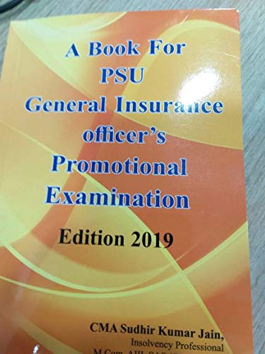 Buy A Book for PSU General Insurance Officer's Promotional Examination ...