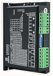 Amazon.com: 42 57 Two-phase digital stepper motor driver DM542-06/N DC motor controller - (Shaft ...