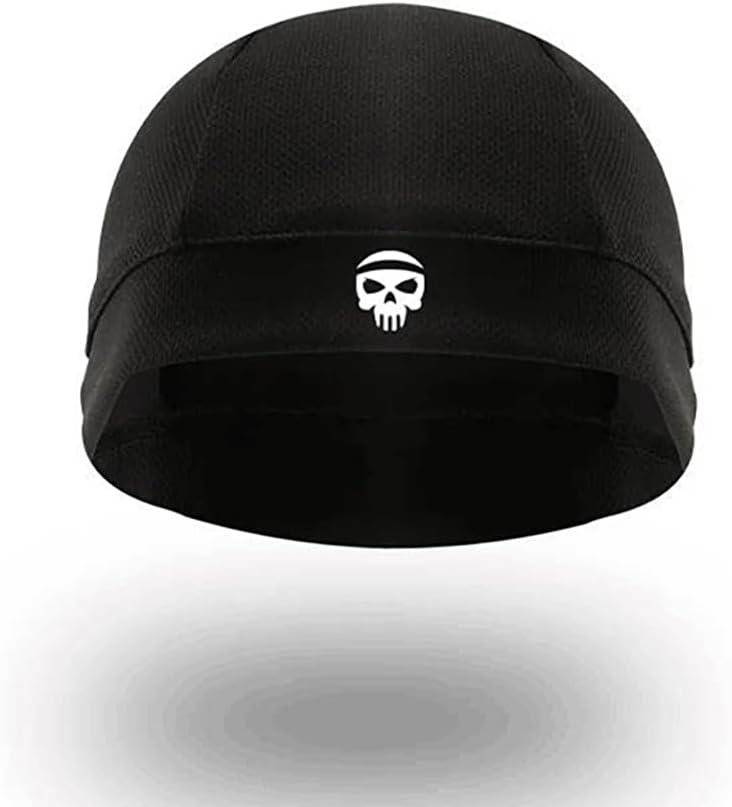 Le Gear Dri-Fit Helmet Skull Cap (Black), for Unisex, Pack of 1, Free ...