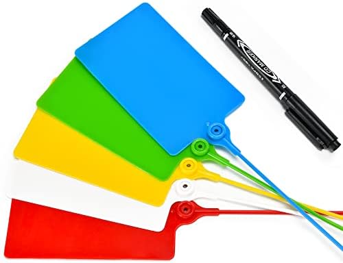 Lzbignun 100 Plastic Label Tags Waterproof Shipping Tags for Labeling ...