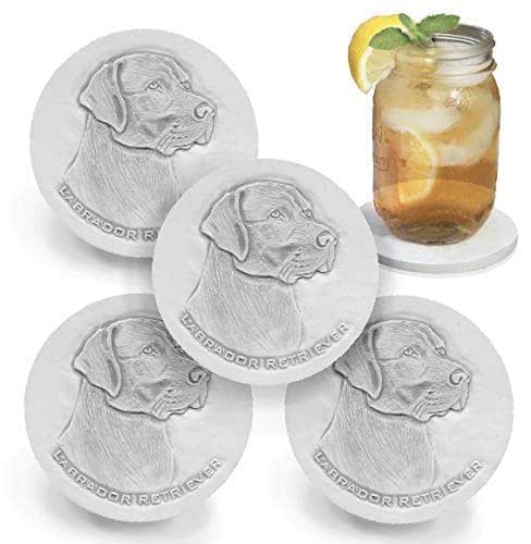 Amazon.com: Labrador Retriever Coaster set that absorbs drips ...