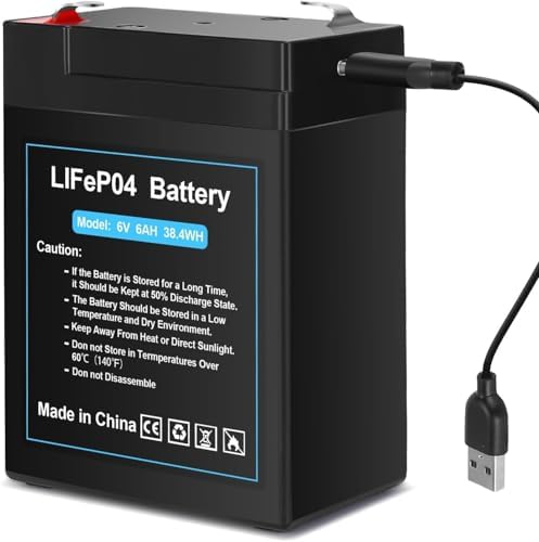 Amazon.com: Talentcell 6V 6Ah LiFePO4 Battery Pack LF060A1, 2000 ...