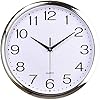 Outpicker Wall Clock 12 Inch Office Clock Silent Non Ticking Battery ...