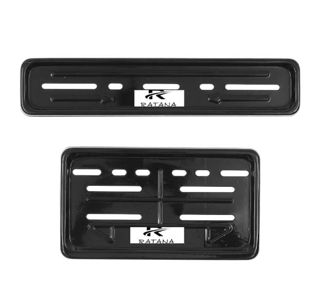 RATANA Metal Bike HSRP | IND Number Plate Frame | Cover (Standard Size ...