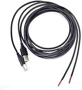 Amazon.com: ELNONE 2PCS USB Female Pigtail 2 Wire,0.3M/1Ft 20AWG USB 2. ...