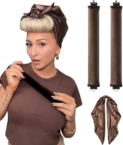 Amazon.com : Kitsch Heatless Hair Curlers - 6 pcs Satin Flexi Rods for ...