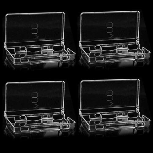 Amazon.com: 4PCS Clear Crystal Hard Shell Case Cover for Nintendo DSL ...
