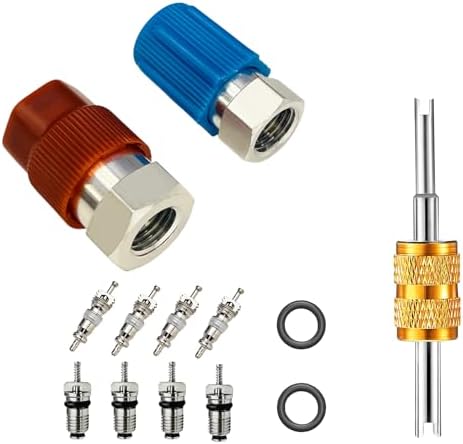 Amazon.com: R12 to R134A Adapter,High/Low AC Fitting Port Retrofit ...