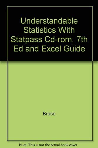Amazon Understandable Statistics With Statpass Cd Rom 7th Ed And 3411