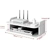 Amazon.com: Catekro Floating Wall Shelf for Modem Equipment, with 4 pcs ...