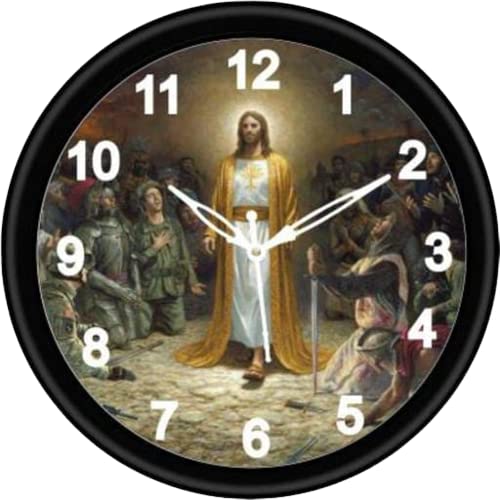 Buy GAYATRI Craft Lord Isha Mashiha Wall Clock for Living Room ...