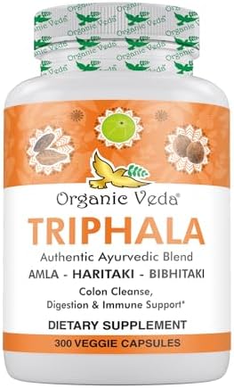 Amazon.com: Organic Veda Triphala Powder 300 Capsules, 1000mg - Organic ...