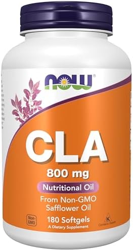 Amazon.com: NOW Supplements, CLA (Conjugated Linoleic Acid) 800 mg, 180 ...