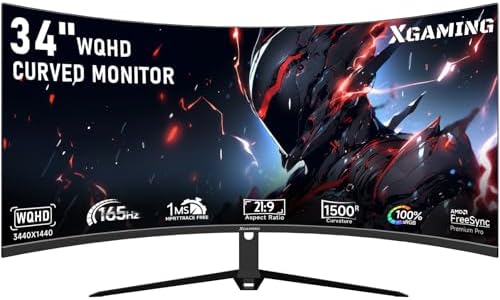 Amazon.com: KTC 34 Inch Ultrawide Monitor, 165Hz WQHD 3440X1440 Curved ...