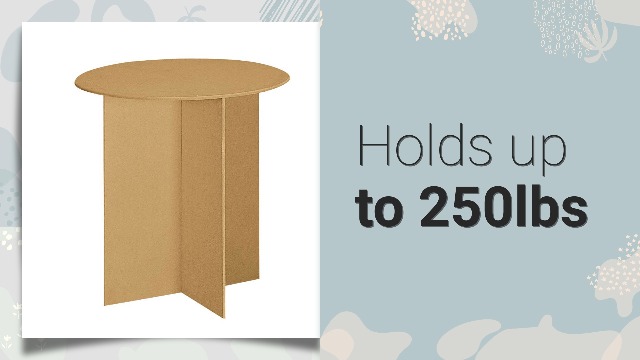 Watch 30 Inch Round Wood Display Table - 250 Pound Weight Capacity on ...