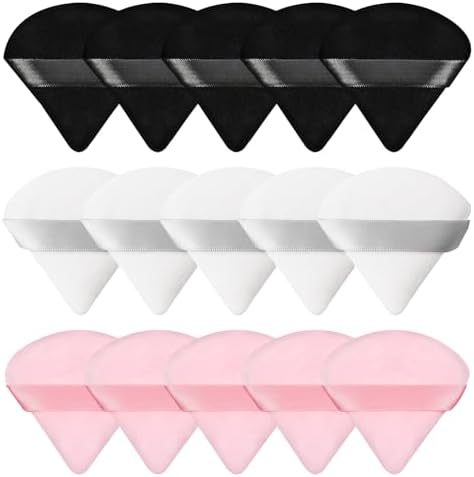 Amazon.com: Pimoys 15 Pieces Powder Puff Face Triangle Makeup Puffs for ...