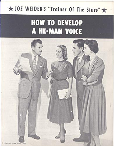 Joe Weider's Trainer of the Stars How to develop a He-Man Voice Booklet ...