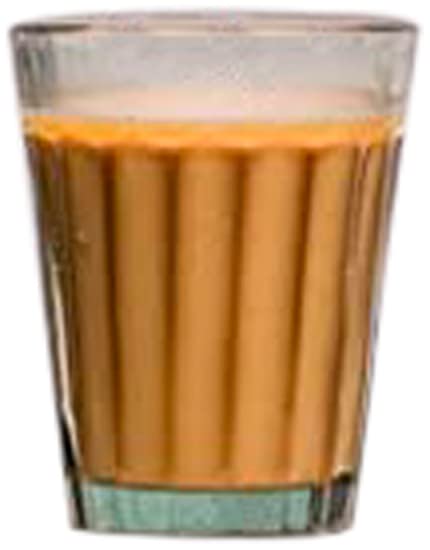 Buy lizepto Chai Glass Traditional Cutting Chai Cup Glasses Set of 6 ...