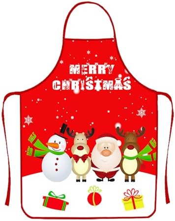 Lyqaq 1 Pcs Christmas Aprons For Women, Christmas Aprons For Men Women ...