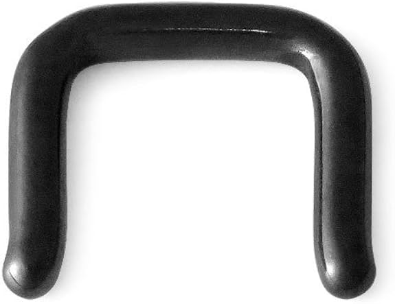 Amazon.com: Titanium Septum Retainer 10g 10 Gauge Black : Clothing ...