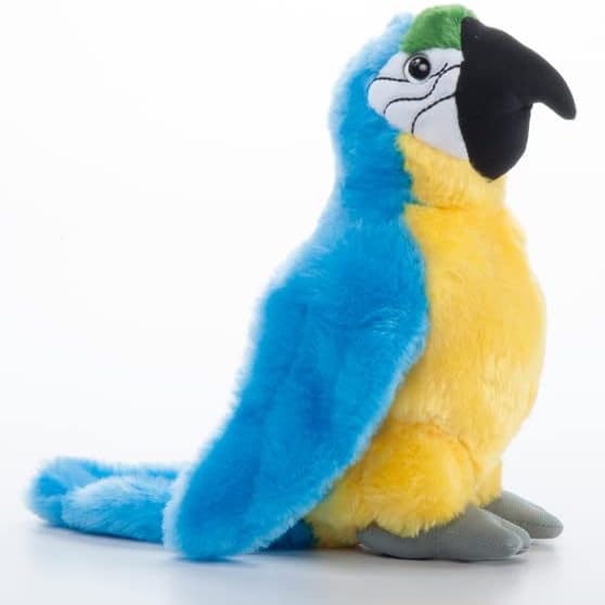Amazon.com: The Petting Zoo Blue Macaw Stuffed Animal Plushie, Gifts ...