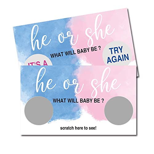 50 Baby Gender Reveal Party Scratch Off Card, Gender Philippines | Ubuy