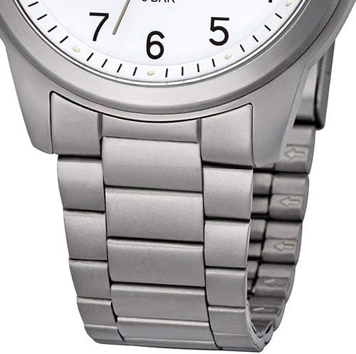 Regent Men’s Watch with Titanium Links Strap and Titanium Case 36 mm ...