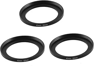 Amazon.co.jp: Bureau 3X Camera Repair 43mm to 52mm Metal Step Up Filter ...