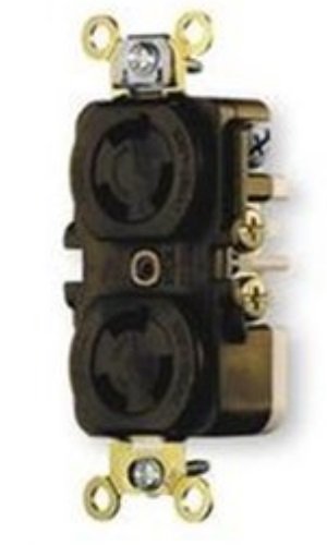 Hubbell Wiring Systems HBL4550 RTP Face Twist-Lock Duplex Receptacle ...