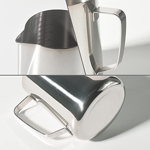 homEdge Espresso Steaming Pitchers 30 OZ / 900ml, Stainless Steel ...