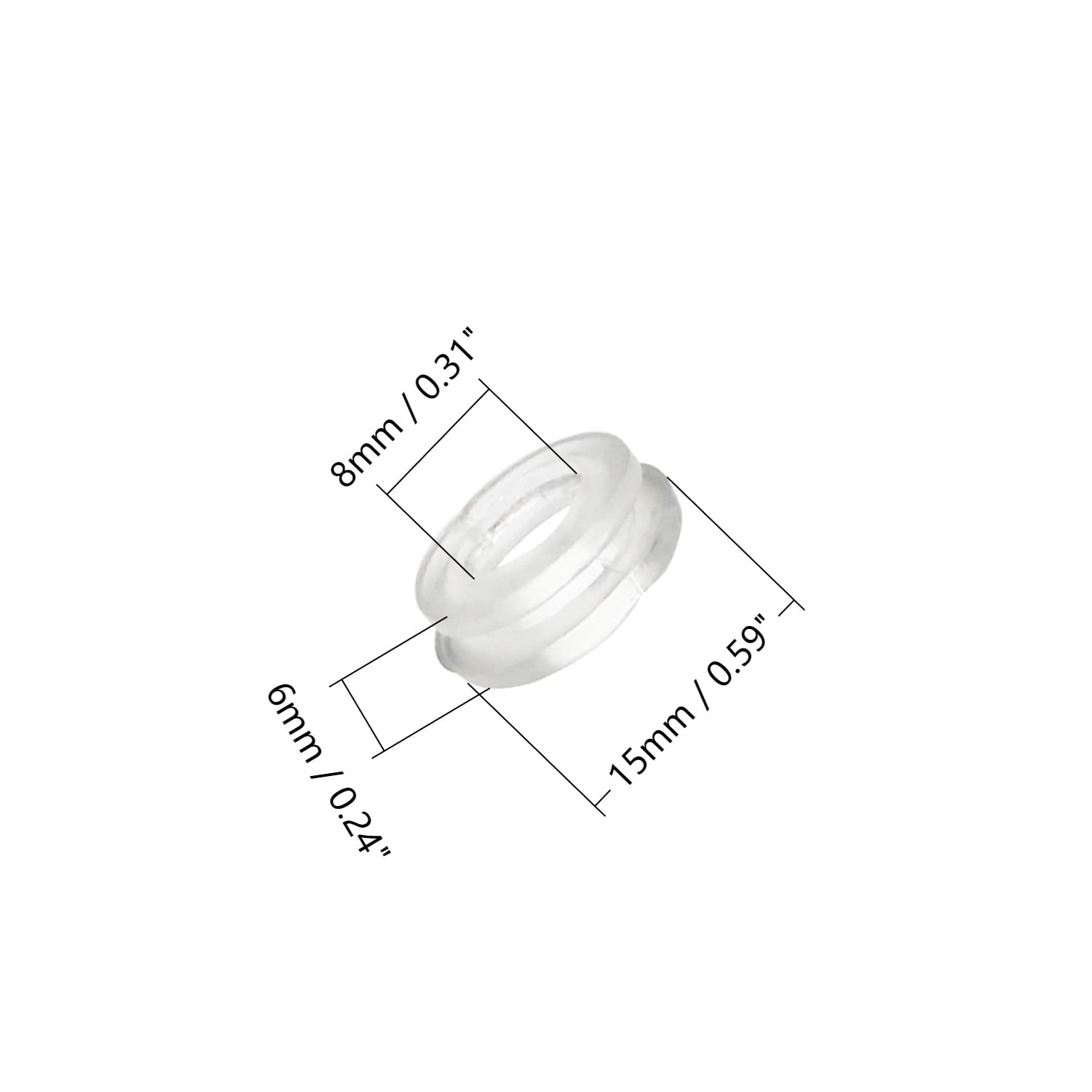 Snapklik.com : Rubber Grommet 50Pcs 9mm Inner Dia Oil Resistant ...