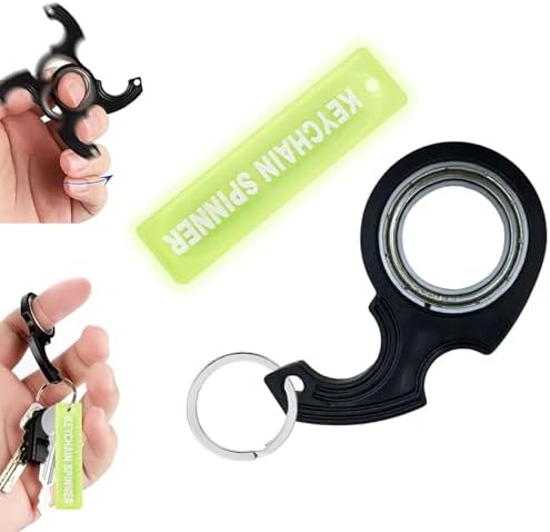 TecoKart Spinner Keychain For Men, Ninja Spinning Key Chain With ...
