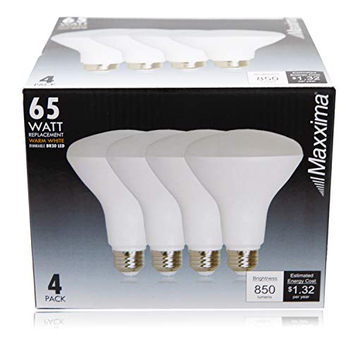 Snapklik.com : Maxxima LED 65 Watt Equivalent BR30 Indoor Recessed ...