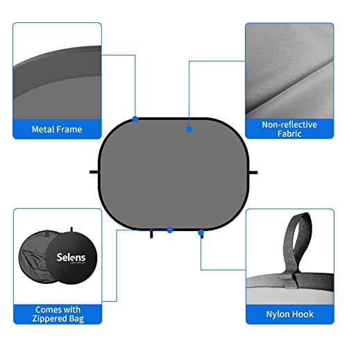 Selens Grey Blue Background Photography Screen Chroma Key 100 x 150 cm ...