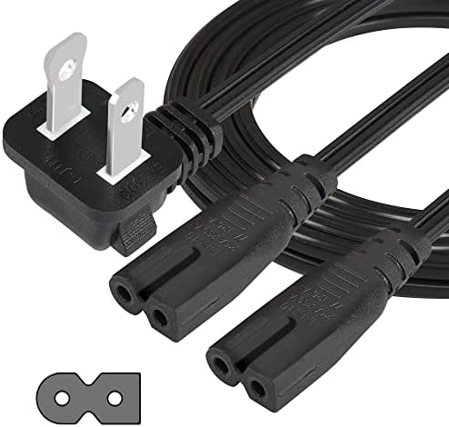 Amazon.com: CableCreation 3 Feet 90 Degree 2-Slot Polarized Power Cord ...