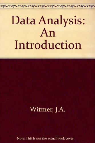 Amazon | Data Analysis: An Introduction | Witmer, Jeffrey A. | Calculus