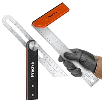 Carpentry Squares Set 2-Piece, Preciva T-Square 12-Inch/300mm ...