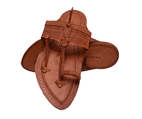 SHOPKOP Aamdar kapashi Kolhapuri Chappal For Men (numeric_7) : Amazon ...