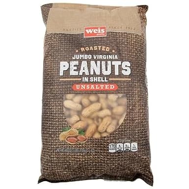 Amazon.com : Weis Quality, Jumbo Peanuts In Shell Unsalted Roasted ...