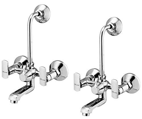 Mapson Stylo Arctic Bathroom Wall Mixer with L Bend Telephonic Water ...