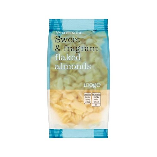Amazon.com : Flaked Almonds Waitrose 100g - Pack of 2 : Grocery ...